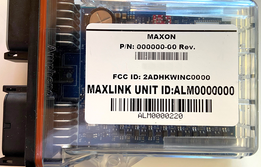 MAX LINK® ON BOARD DIAGNOSTIC (OBD) - Cloned | Maxon Lift
